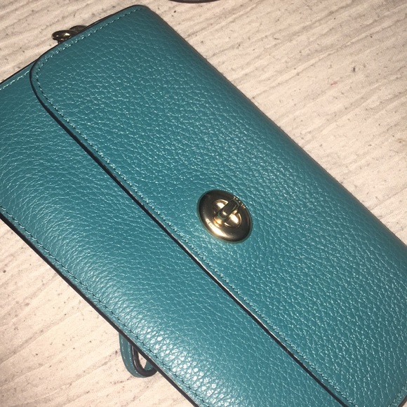 Coach | Accessories | Vintage Coach Wallet Leather Blue | Poshmark